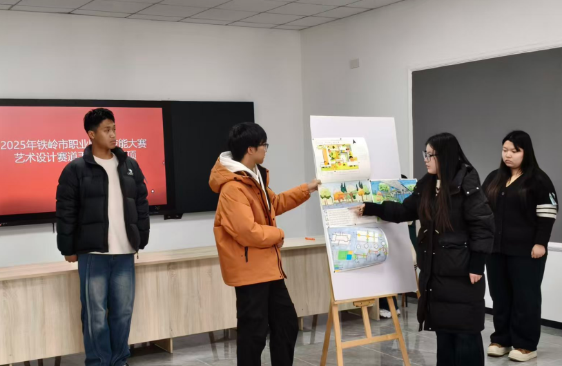 以青春画笔描绘时代风采——铁岭市职业院校技能大赛文化艺术赛道手绘设计赛项成功举办-辽宁职业学院